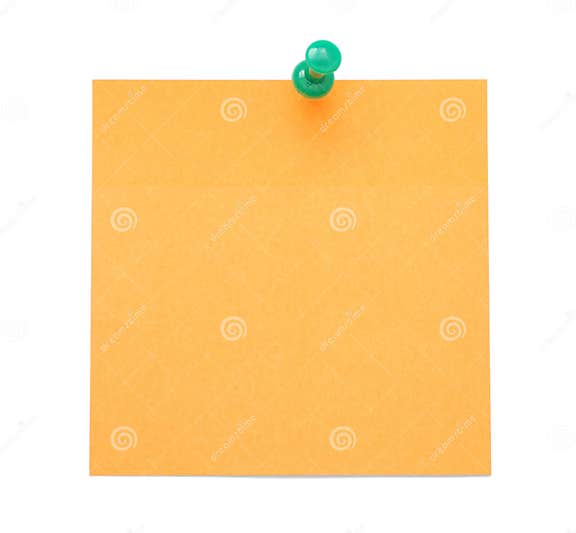 Note De Post-it Orange Blanc Photo stock - Image du over, note: 18621688