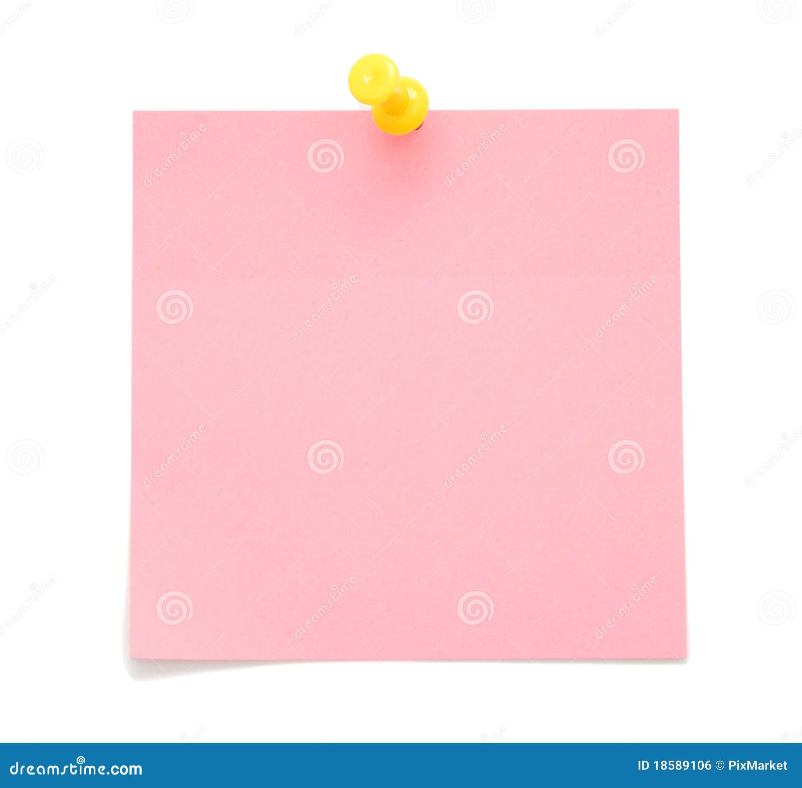 Note de post-it rose blanc photo stock. Image du page - 18589106