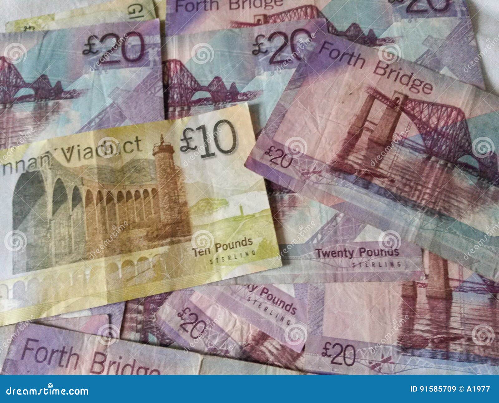 Note Della Libbra Dello Scottish Immagine Stock Editoriale - Immagine ...