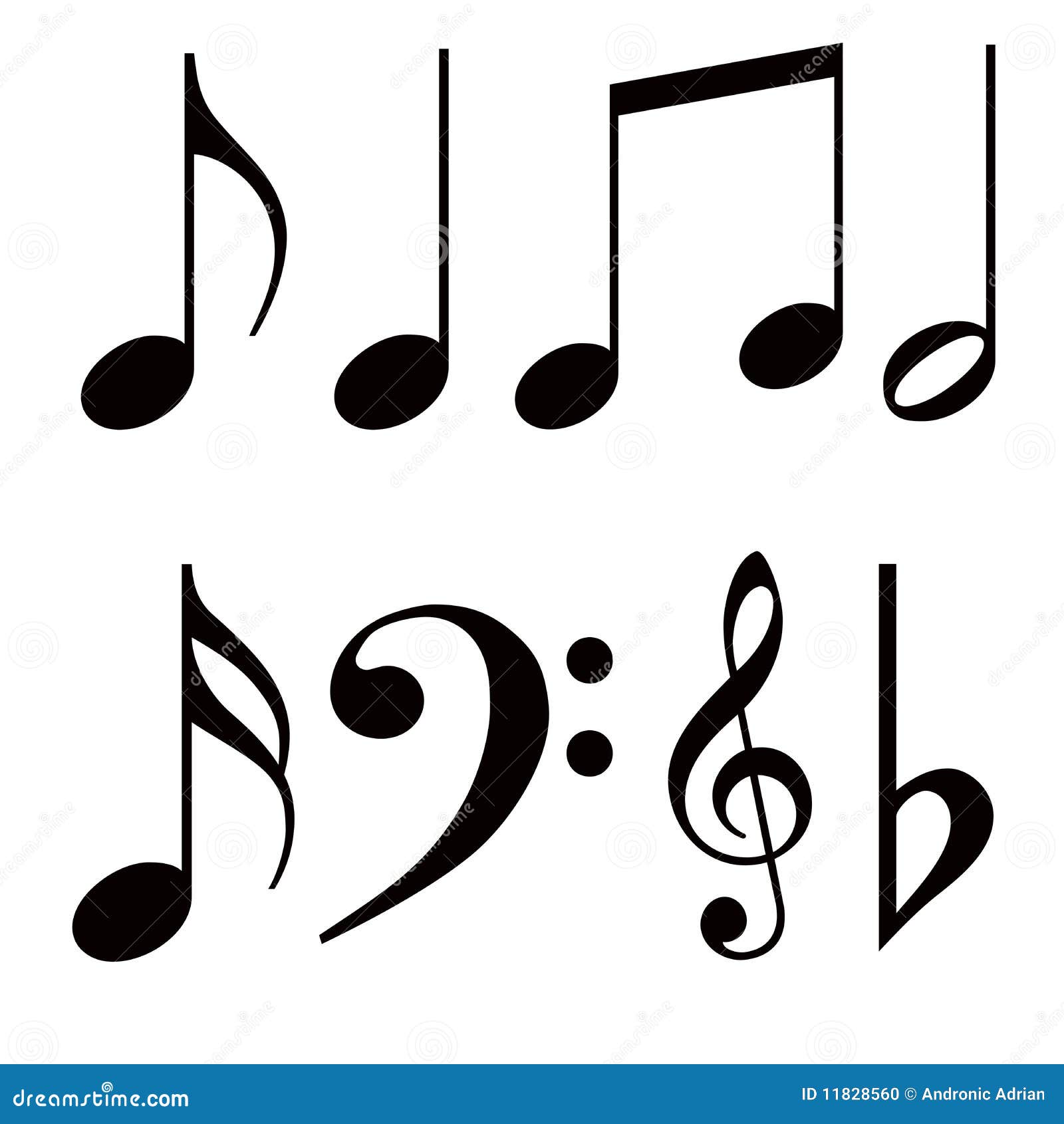 Note di musica illustrazione di stock. Illustrazione di composizione ...