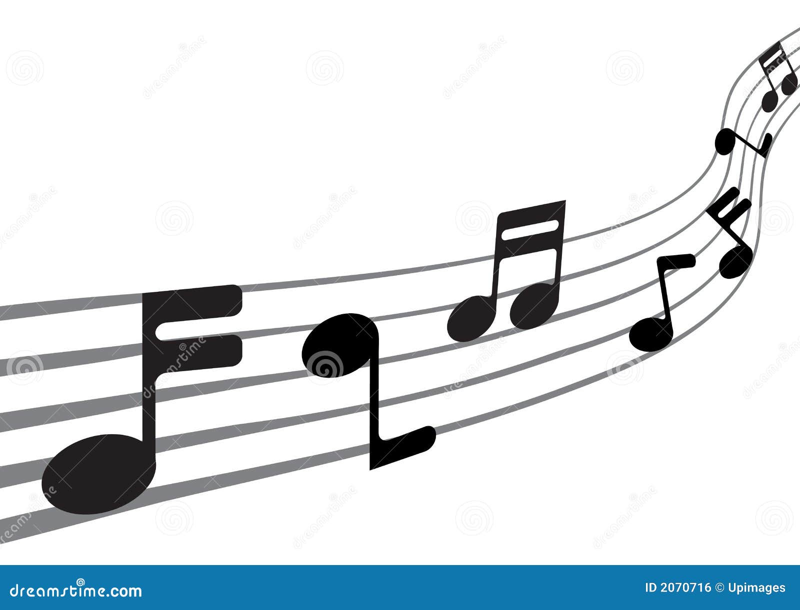 Note di musica illustrazione vettoriale. Illustrazione di strumentale ...