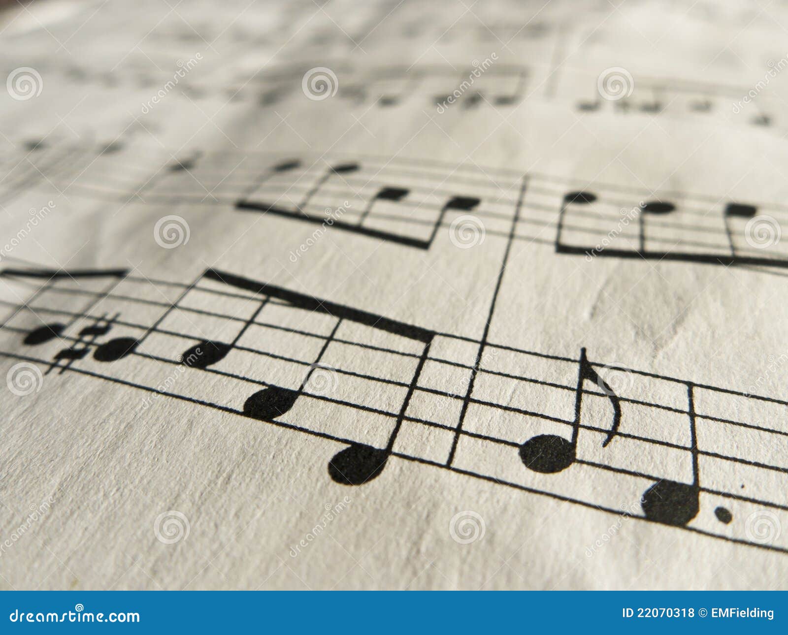 Note di musica fotografia stock. Immagine di musicale - 22070318