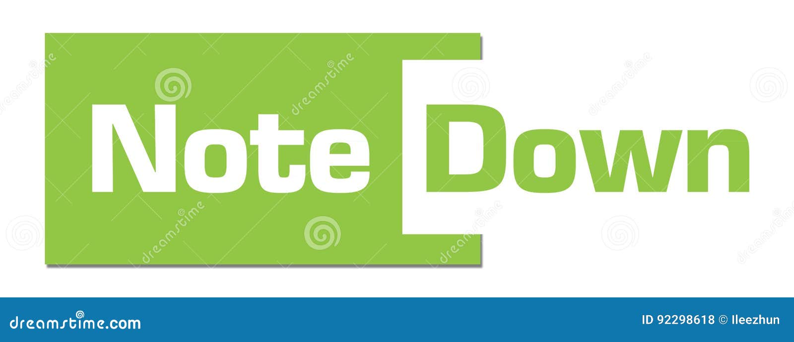 Note Down Green Abstract Bar Stock Illustration - Illustration of ...