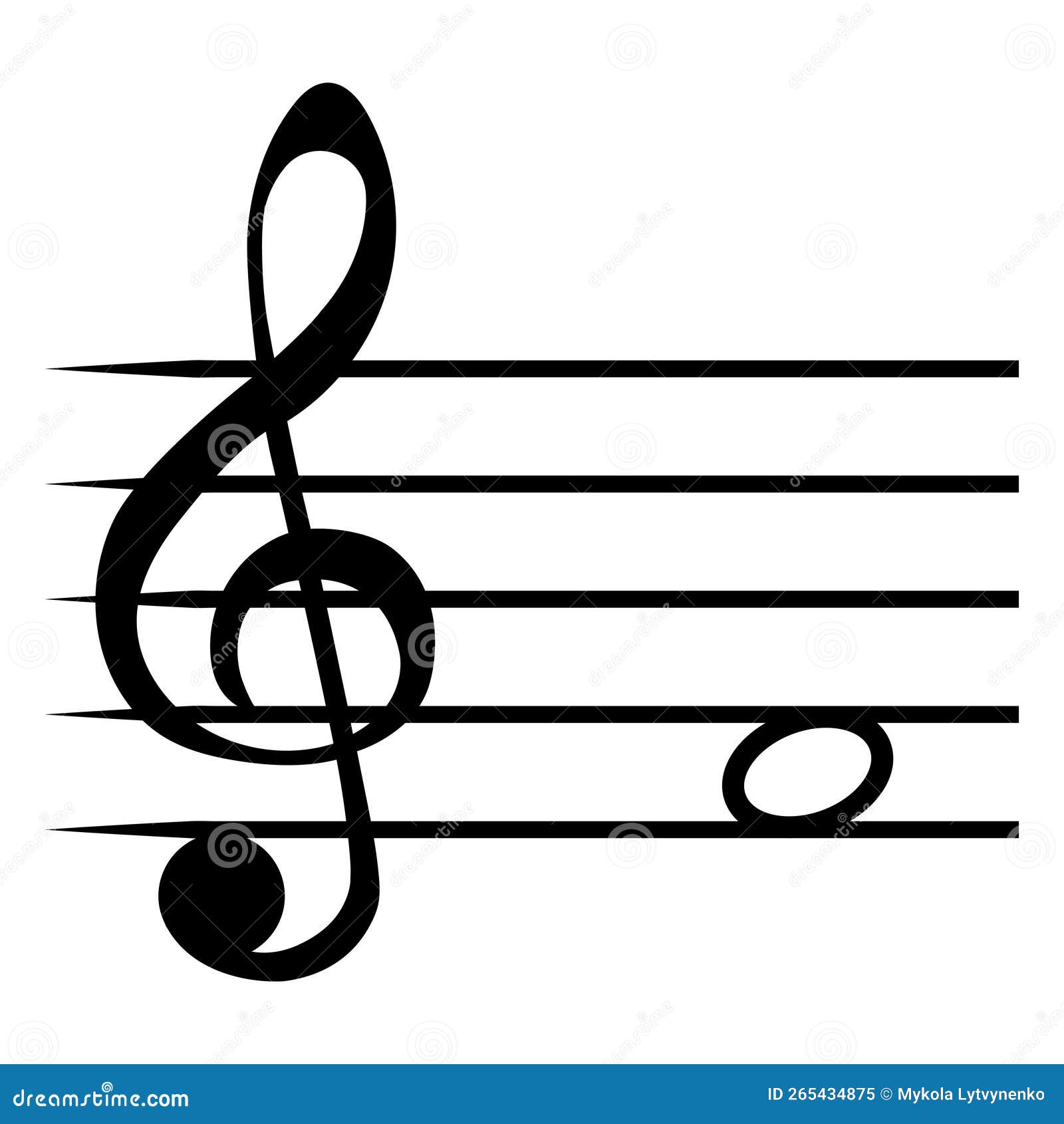 Note Fa F Music Staff Lines G Clef Solfege Note Cartoon Vector ...