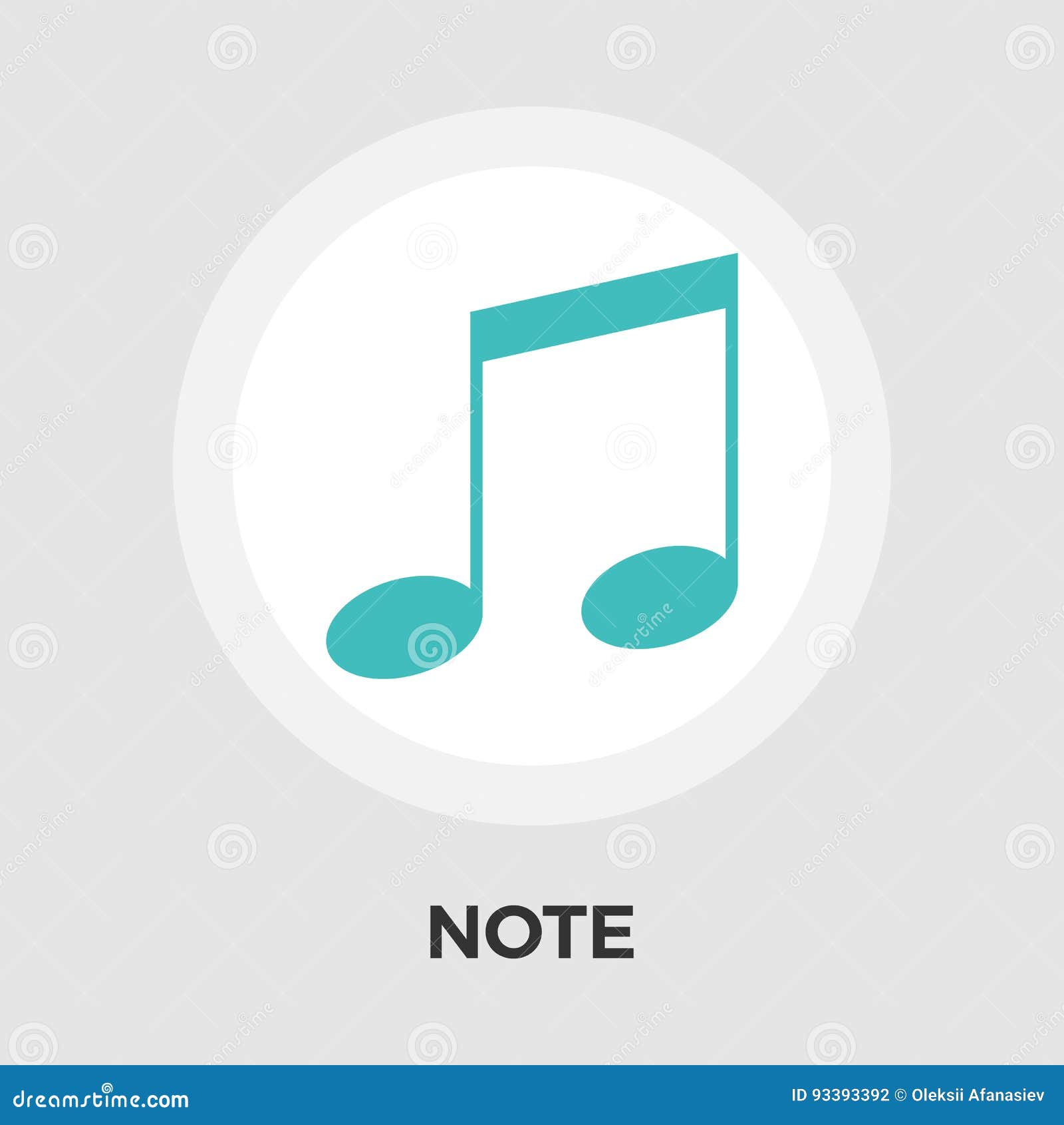 Note Flat Icon stock vector. Illustration of object, note - 93393392