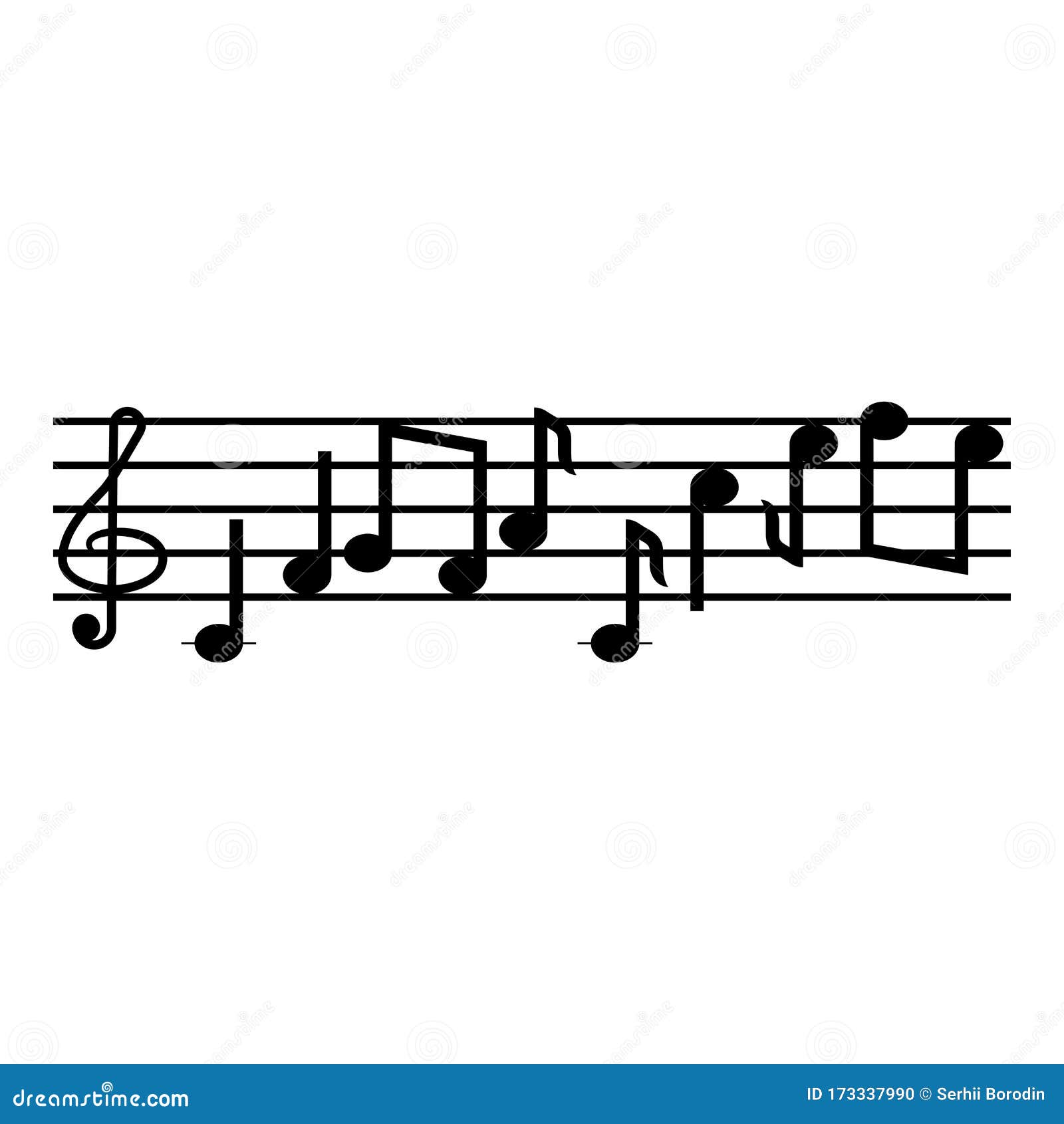 Note Fret Notes Icon Black Color Vector Illustration Flat Style Image ...