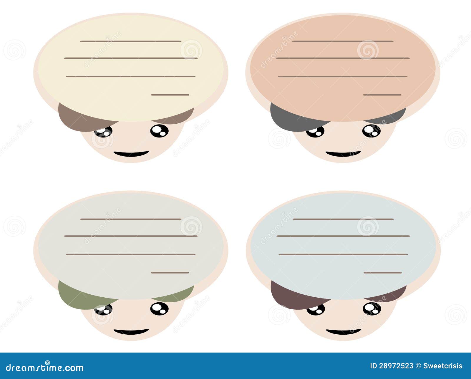 Note in head illustration stock vector. Illustration of sign - 28972523