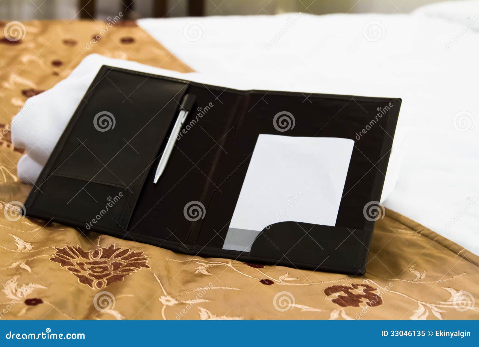 Note in Hotel Room stock image. Image of stationery, paper - 33046135
