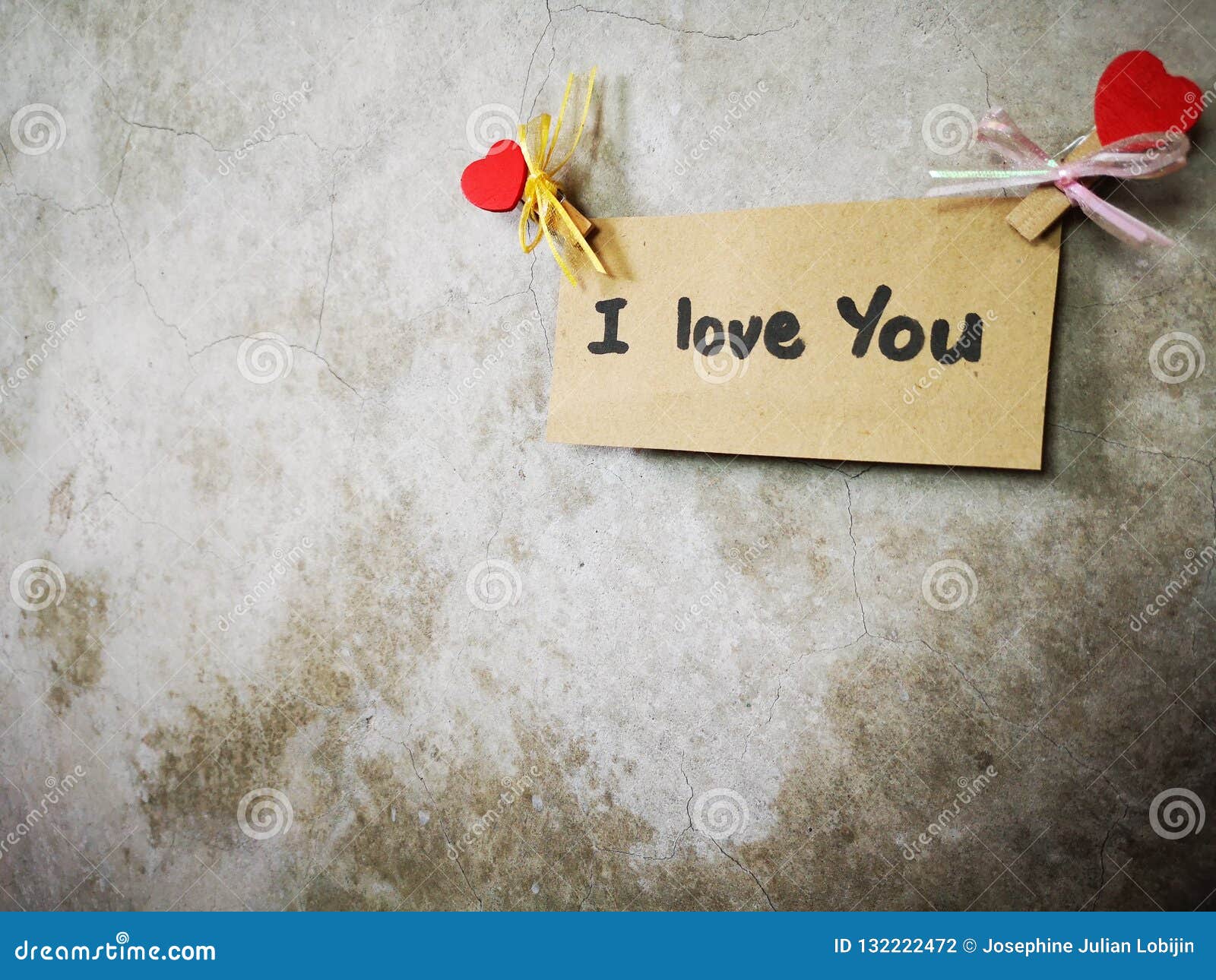 I Love You Written on the Wall Stock Photo - Image of design, happy ...