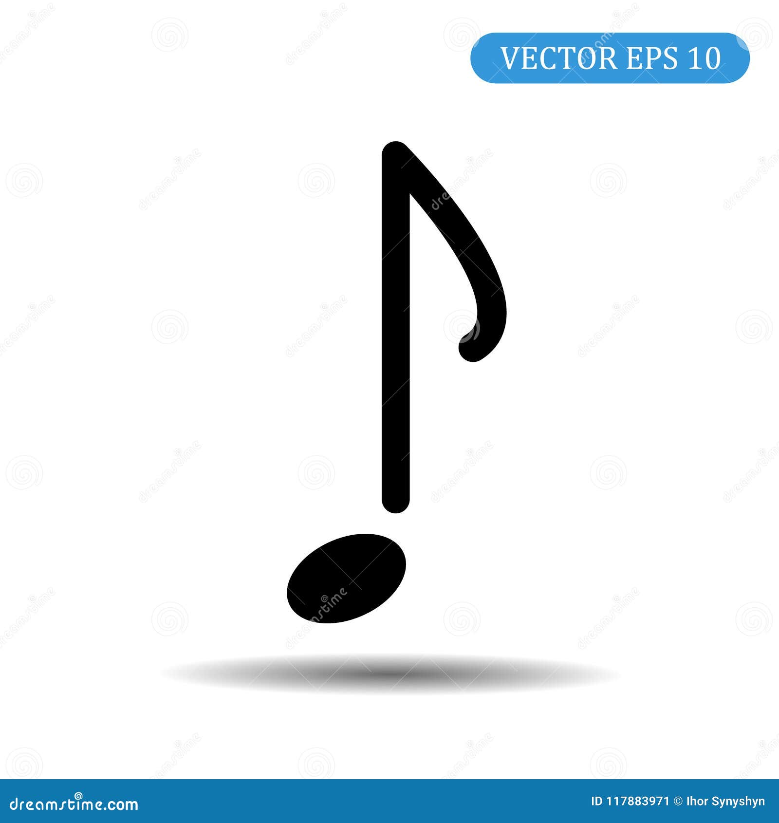 Note Icon Black Color.Vector Illustration Eps 10 Stock Vector ...