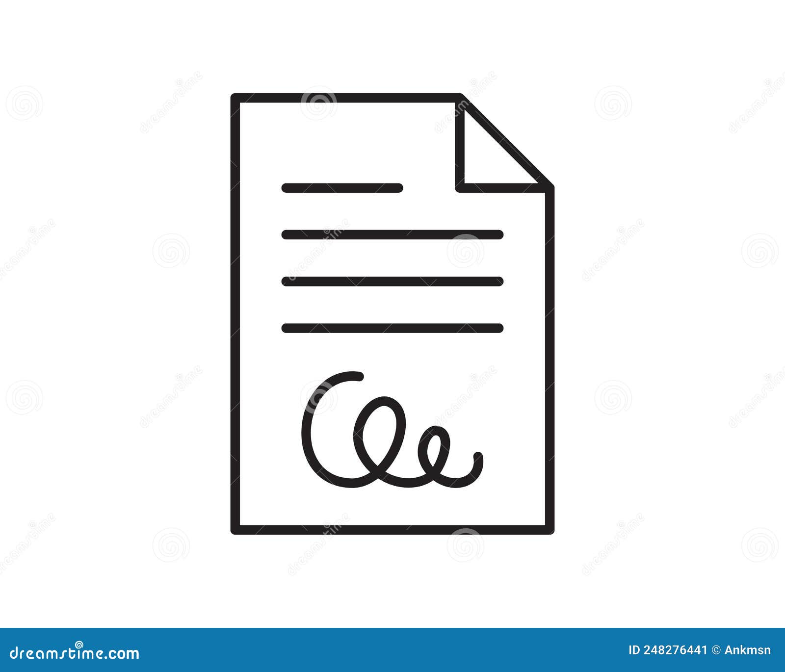 Note Icon Vector Sign. Paper Message or Document Page Stock Vector ...