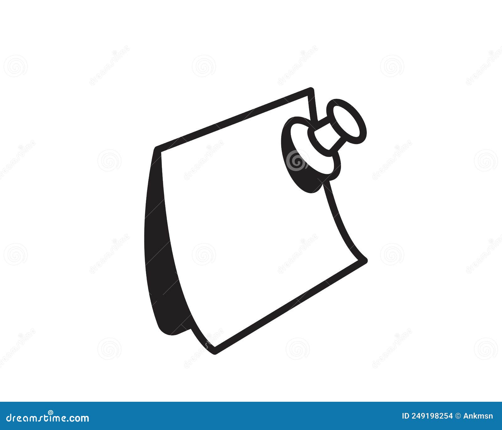 Note Icon Vector Sign. Paper Message or Document Page Stock Vector ...