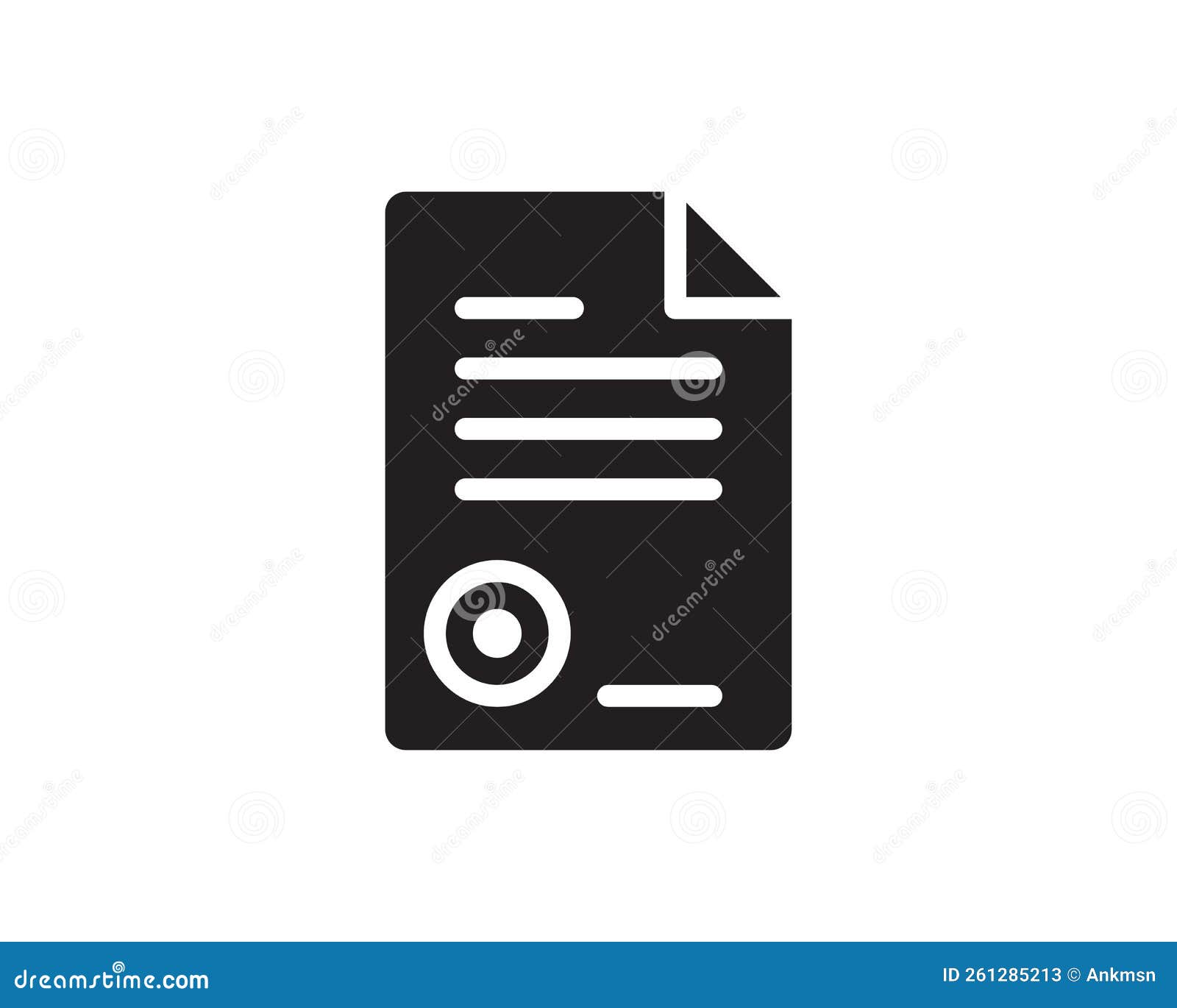 Note Icon Vector Sign. Paper Message or Document Page Stock Vector ...