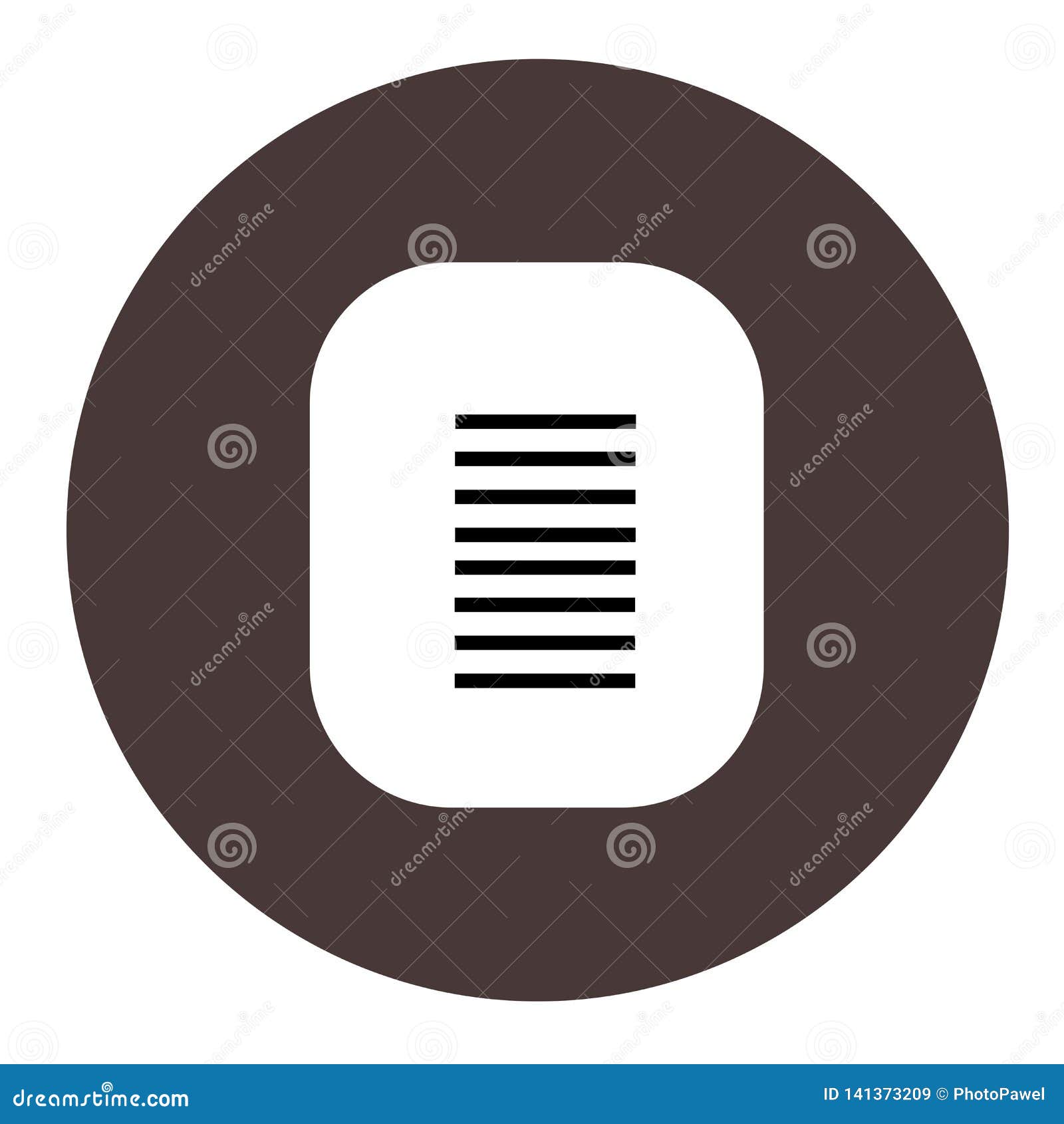 Note Icon on White Background Vector Stock Illustration - Illustration ...