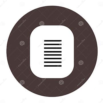 Note Icon on White Background Vector Stock Illustration - Illustration ...