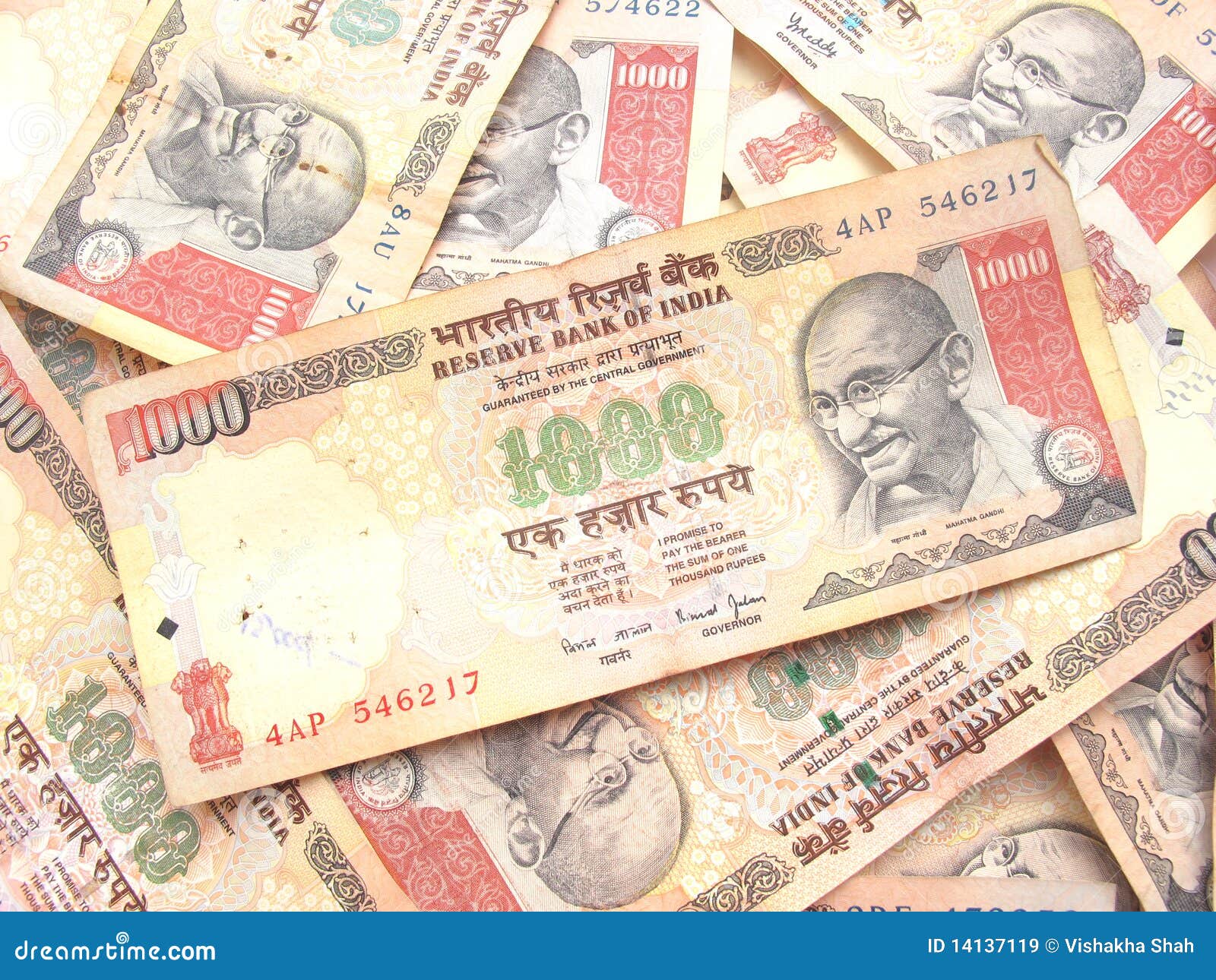 Note Indienne De Roupie De Devise-Mille Image stock - Image du devise ...