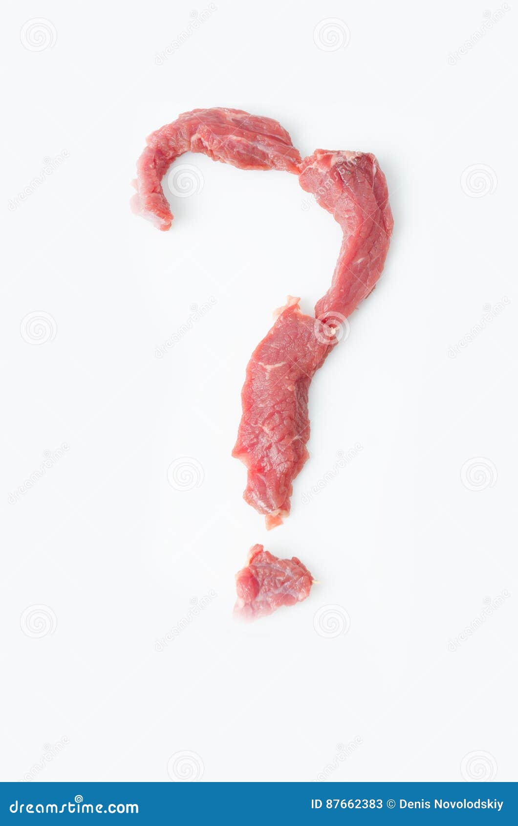 Note of Interrogation of Red Beef Stock Image - Image of american ...