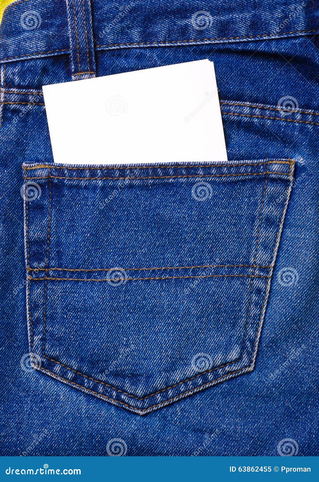 Note in jeans pocket stock image. Image of jeans, material - 63862455