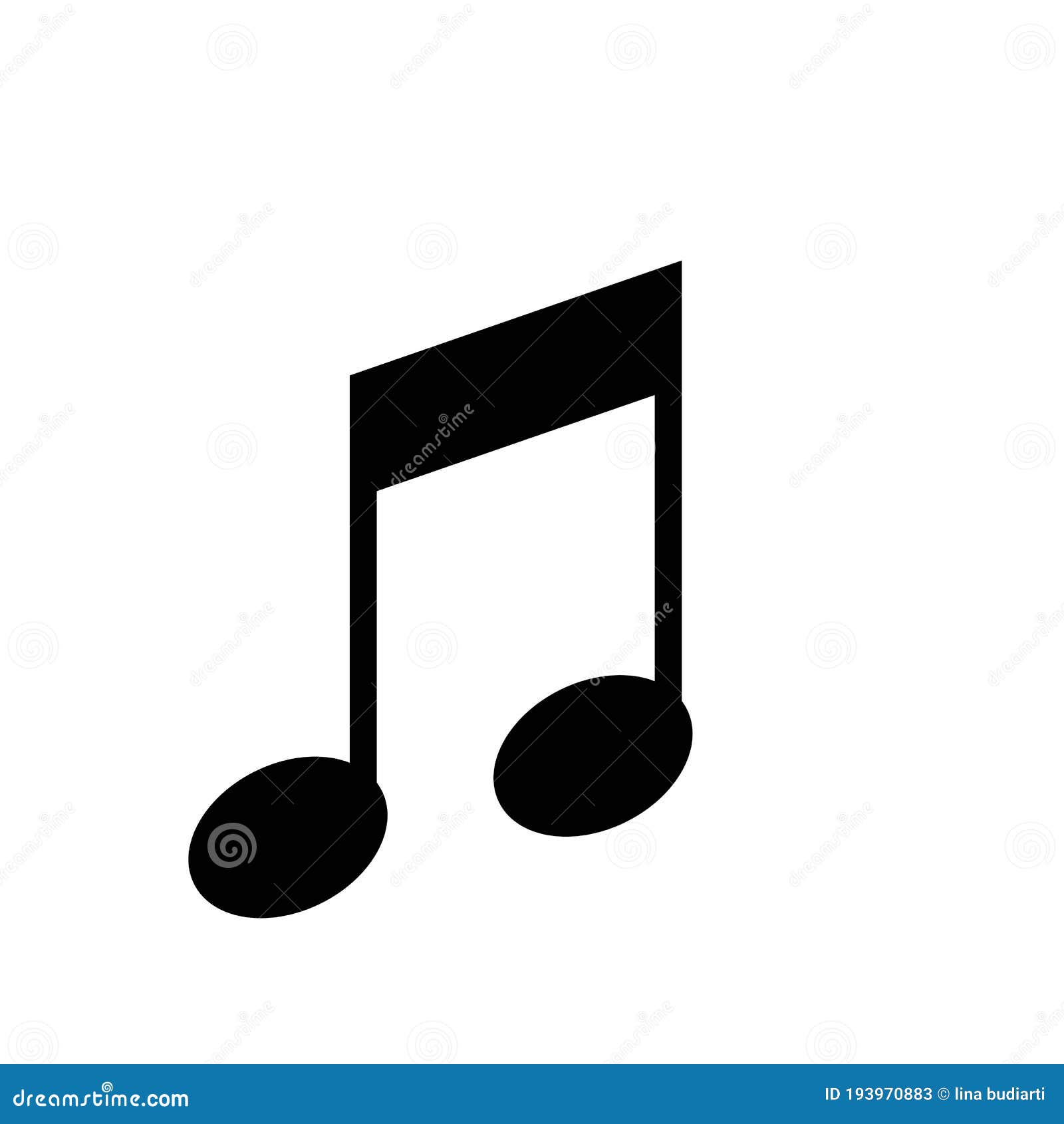 Note logo stock vector. Illustration of allowed, quaver - 193970883