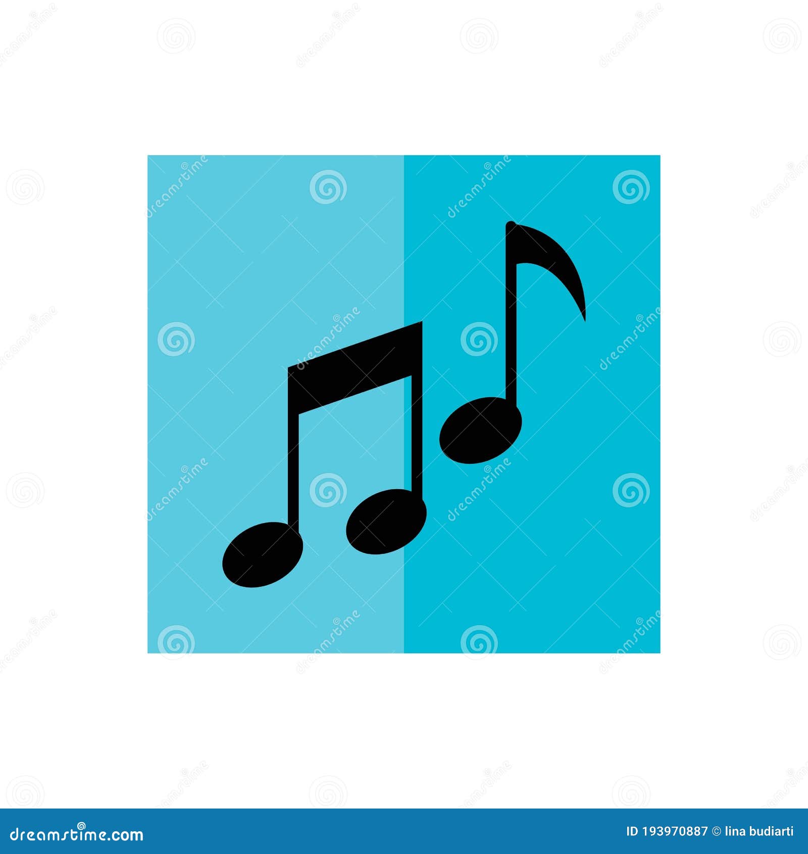 Note logo stock vector. Illustration of classical, video - 193970887