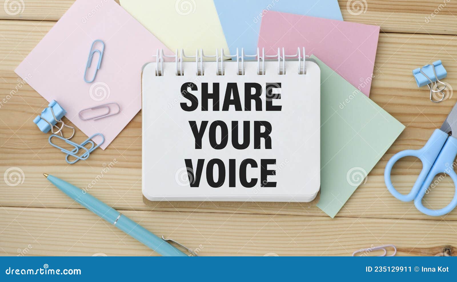 Note with the Message of Share Your Voice, Stock Image - Image of idea ...