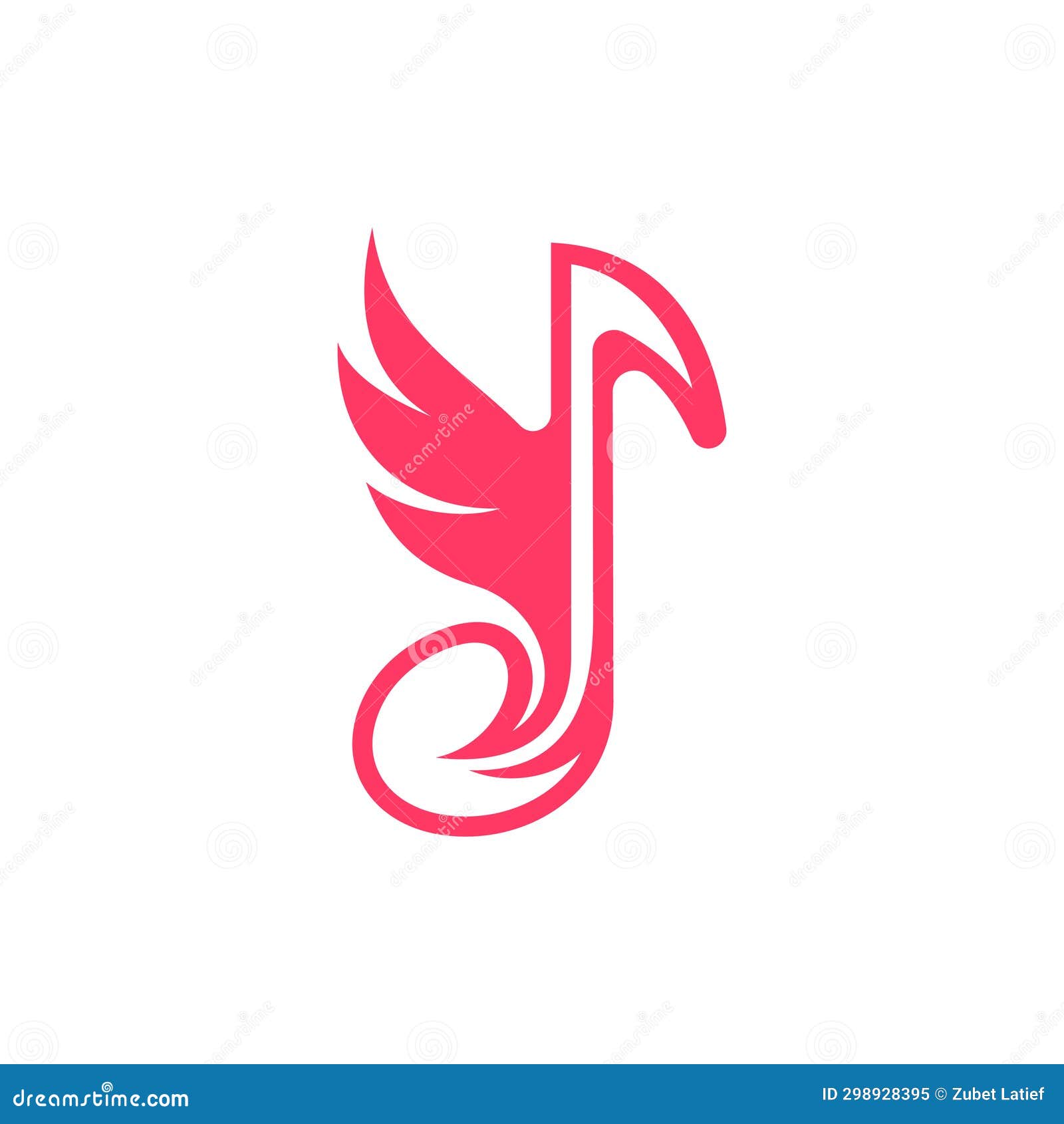 Note Music Wing Logo Vector Illustration, Wing Logo Template Vector ...