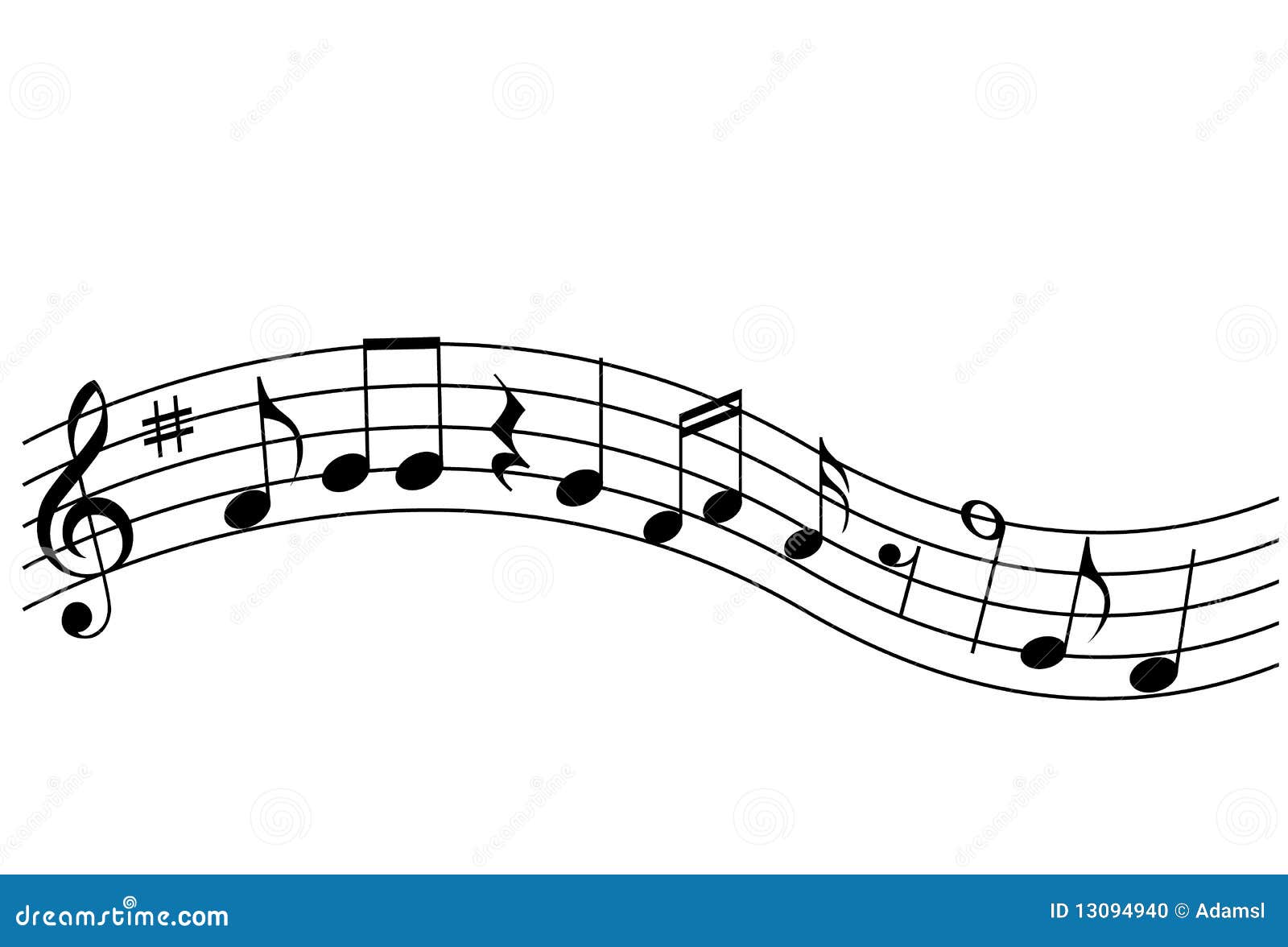 Note musicali illustrazione vettoriale. Illustrazione di imbrogliona ...