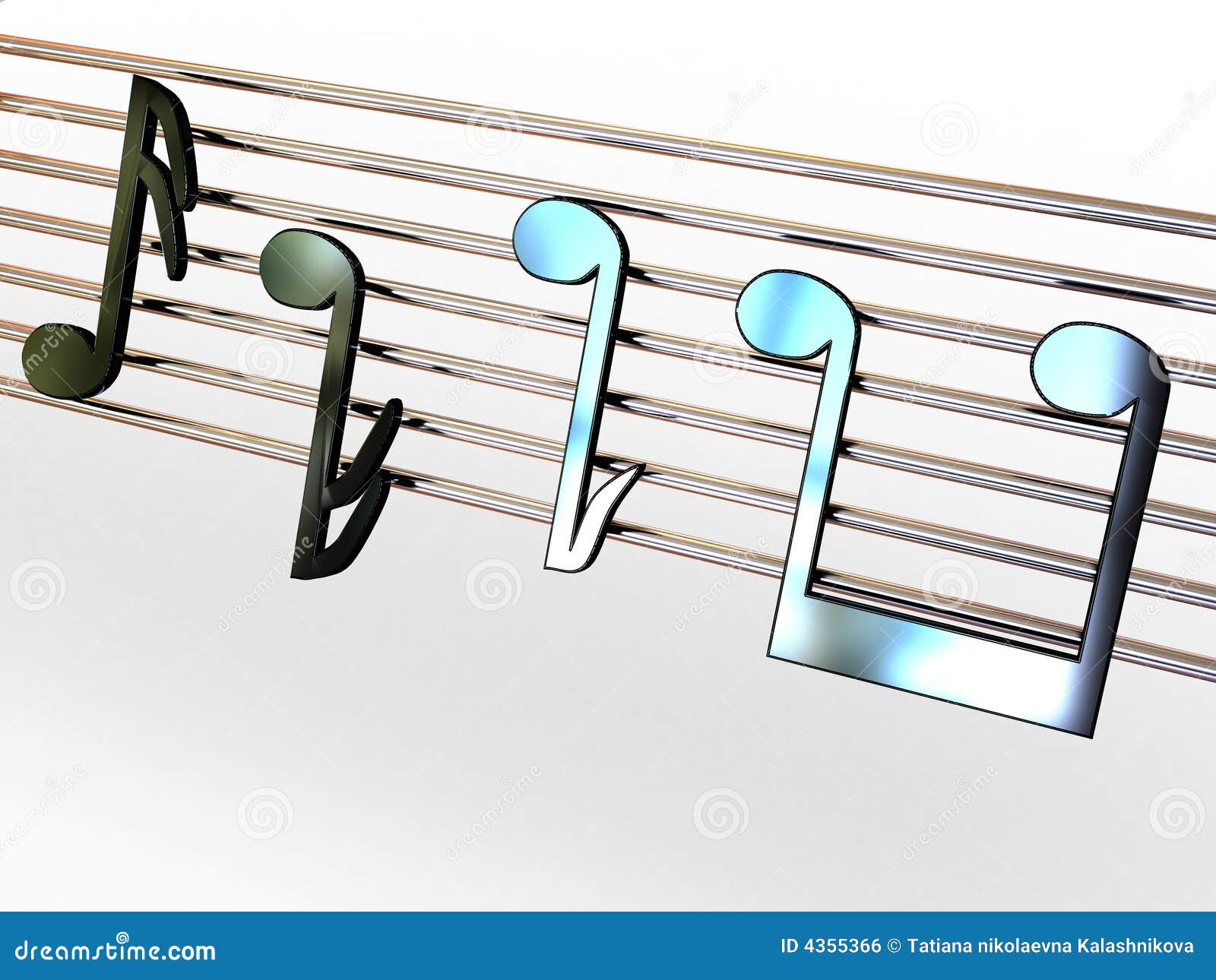 Note musicali. illustrazione di stock. Illustrazione di suono - 4355366