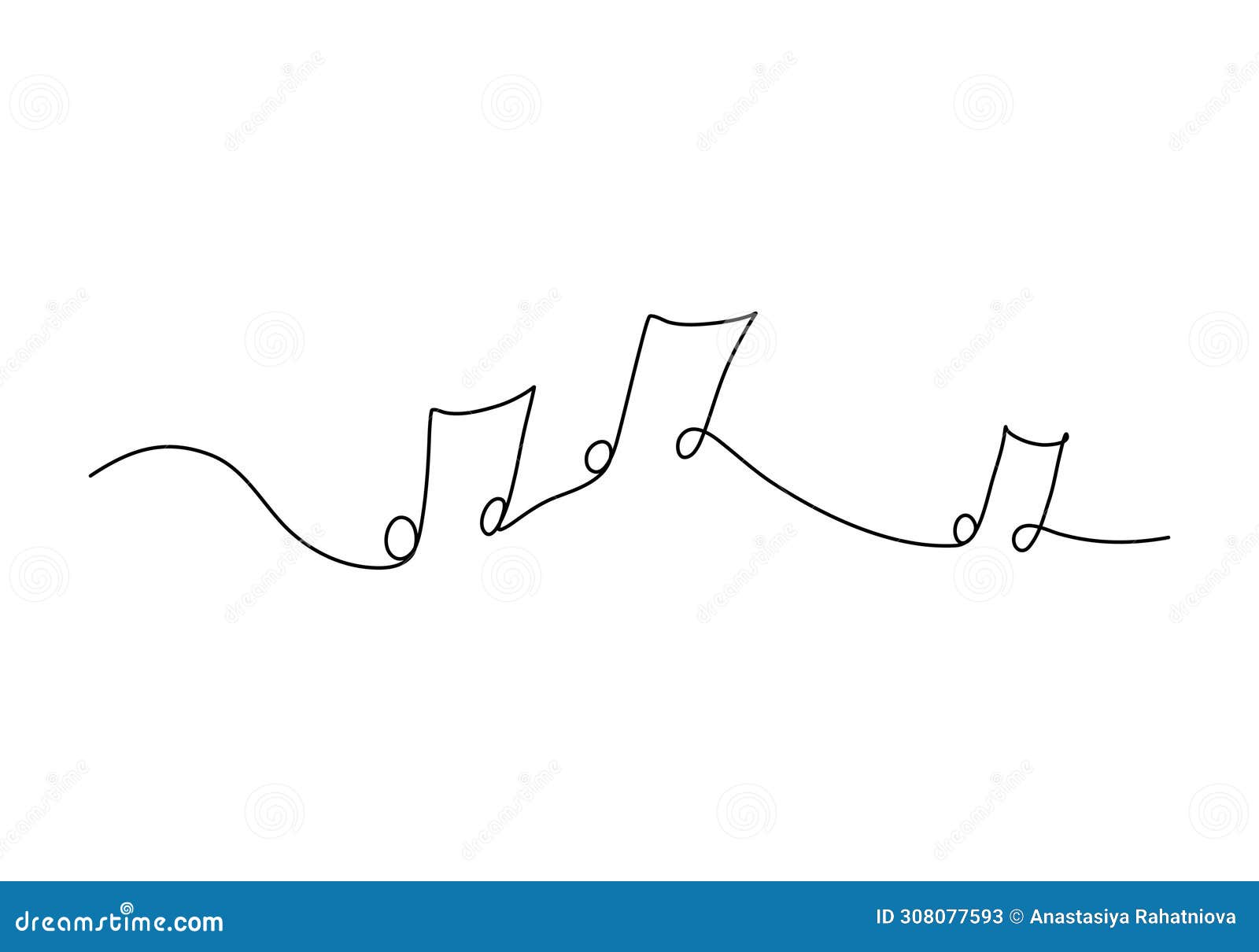 Note Musicali Un Disegno Vettoriale Illustrazione Vettoriale ...