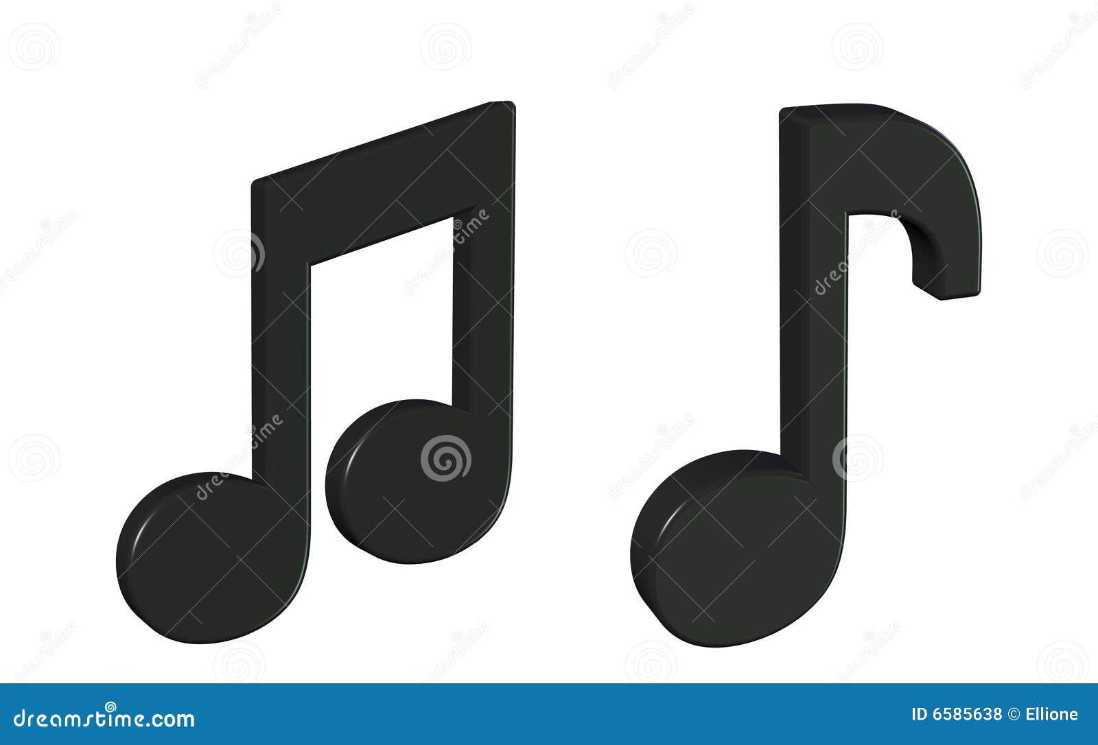 Note noire illustration stock. Illustration du caractères - 6585638