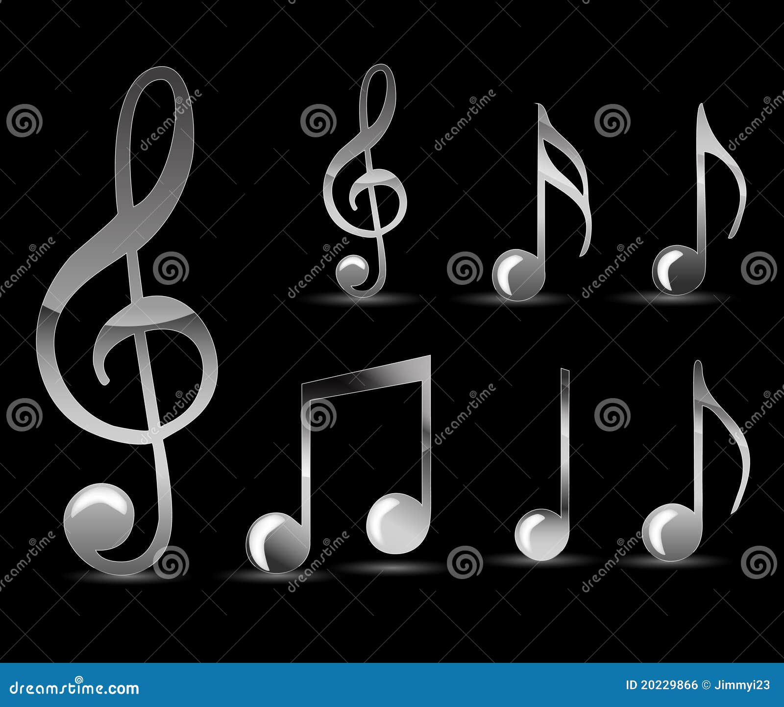 Note noire de musique illustration de vecteur. Illustration du concert ...