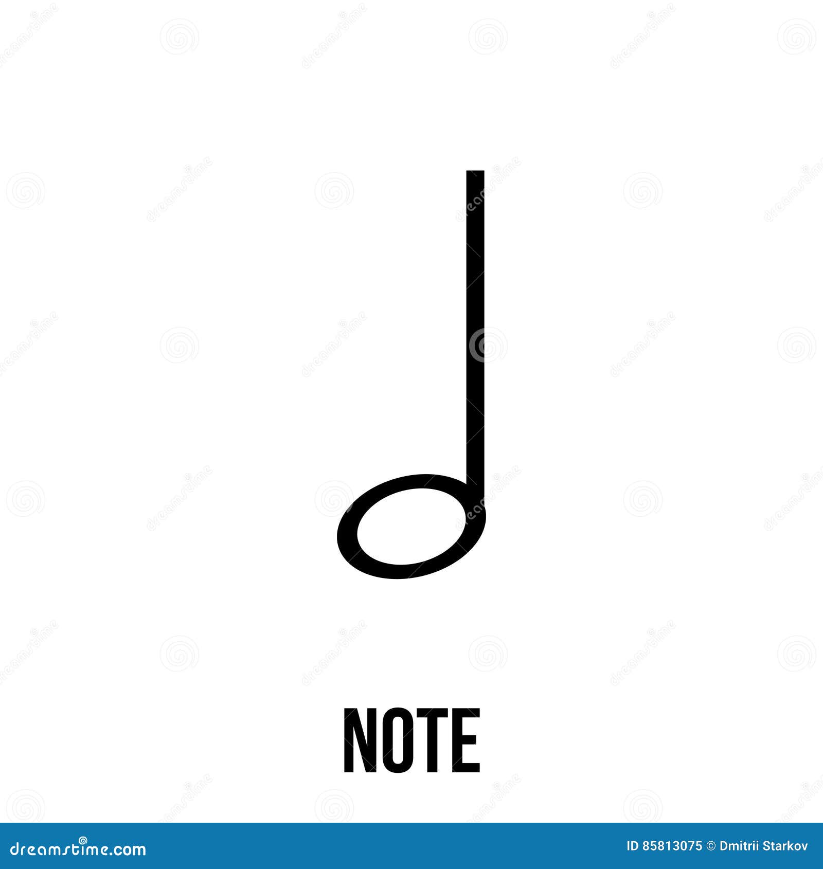 Note O ícone Ou O Logotipo Na Linha Estilo Moderna Ilustração do Vetor ...