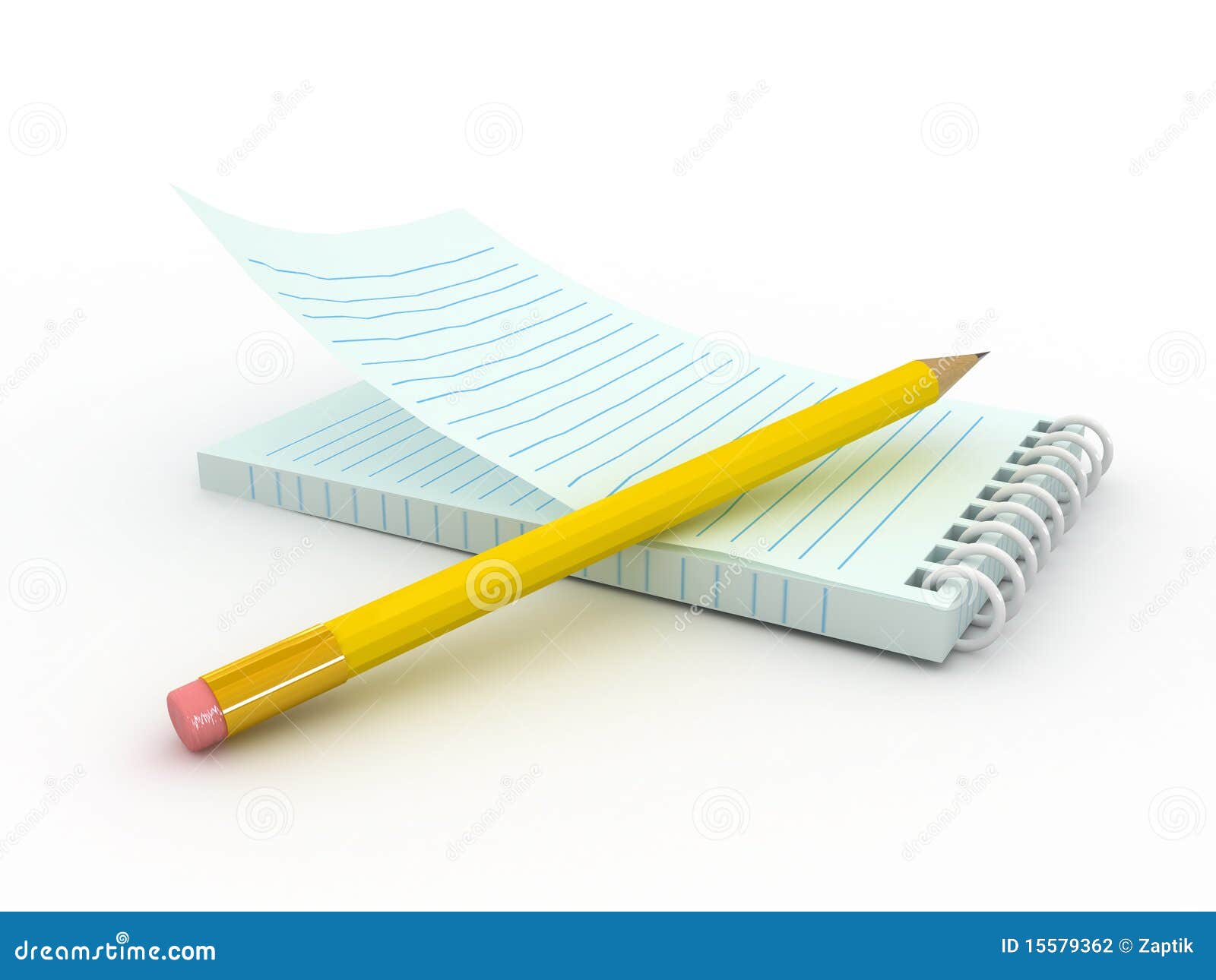 Note pad stock illustration. Illustration of office, paper - 15579362