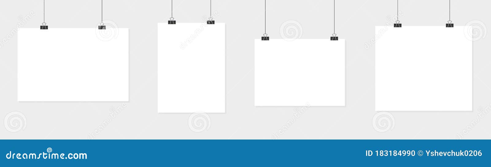 Note Pad Blank, Template. Clear Sheet of Paper with Staple. Vector ...