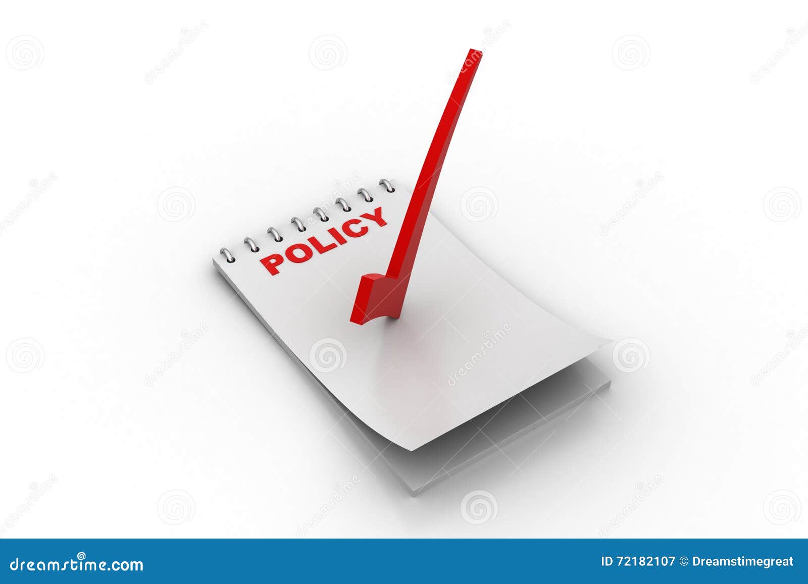 Note pad with check mark stock illustration. Illustration of study ...