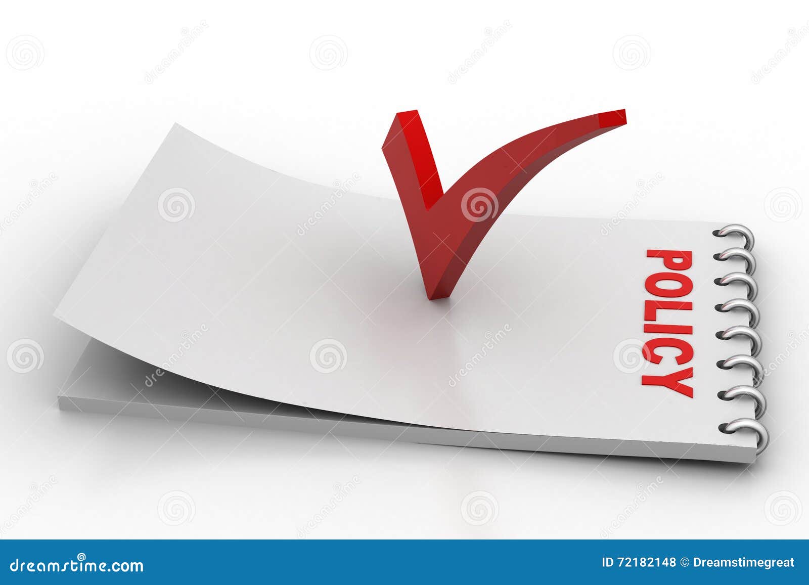 Note pad with check mark stock illustration. Illustration of paper ...