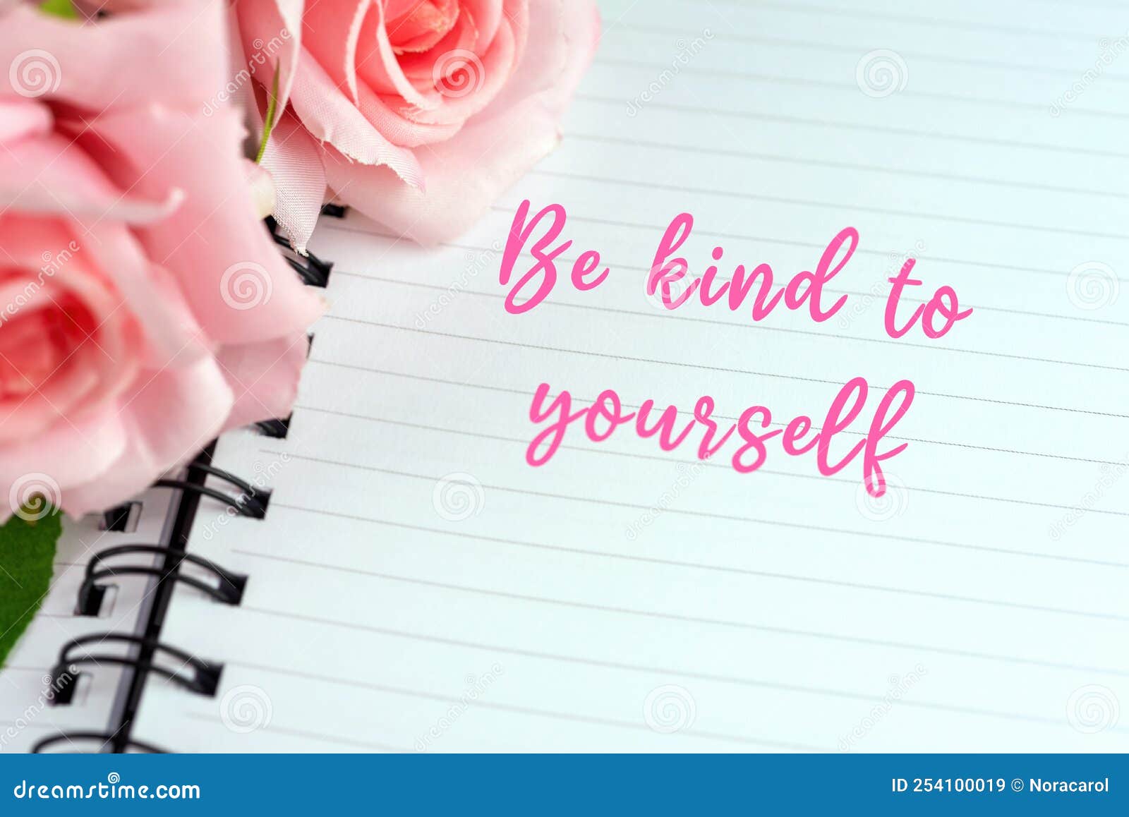 Inspirational Quotes Text - Be Kind To Yourself Stock Image - Image of ...
