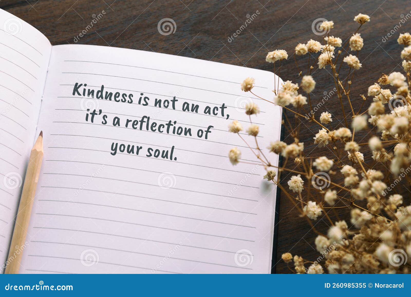 Note Pad with Inspirational Text - Kindness is Not an Act, it`s a ...