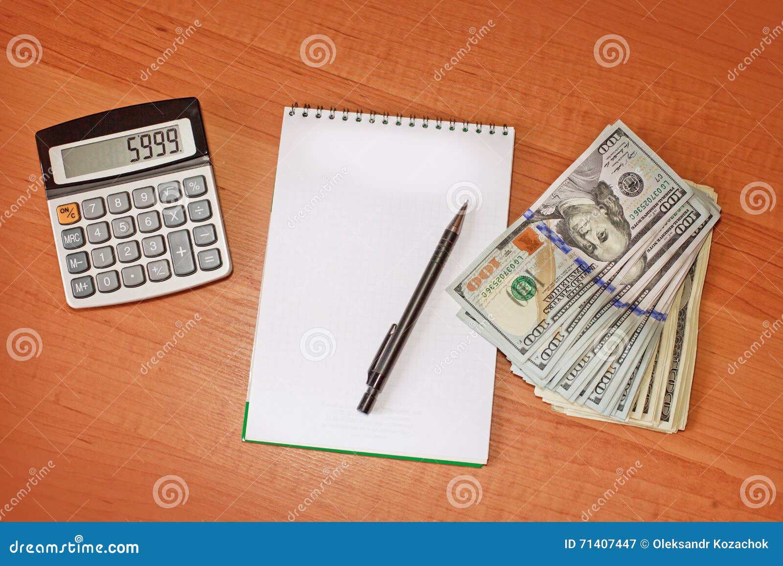 Note Pad with Pen, Calculator Stock Image - Image of appointment ...