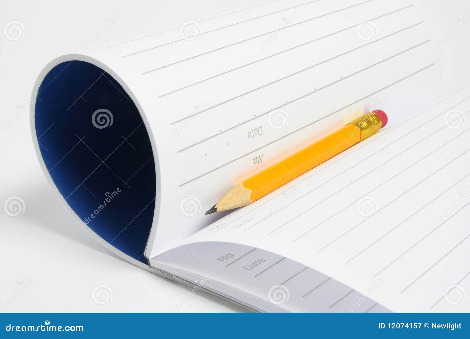 Note Pad and Pencil stock image. Image of jotter, notebook - 12074157