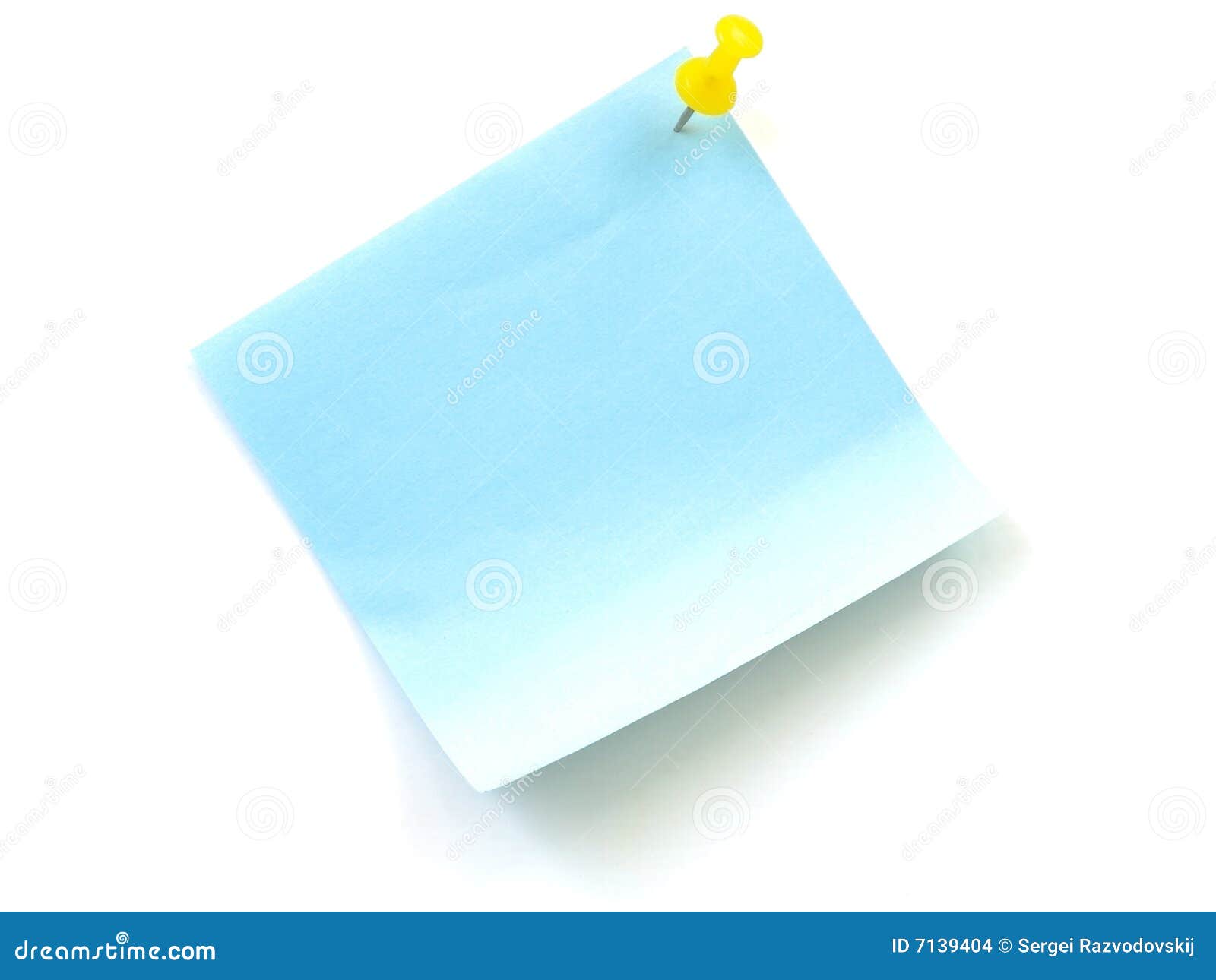 Note pad with pin stock photo. Image of background, sticky - 7139404