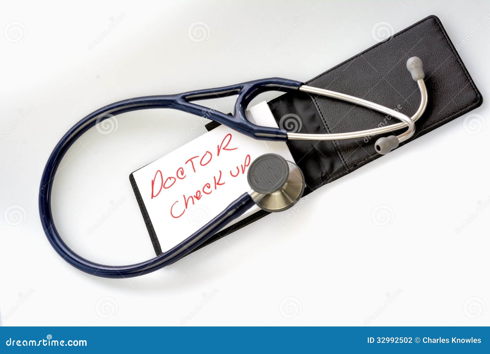 Note Page and Stethoscope Doctor Checkup Stock Photo - Image of written ...