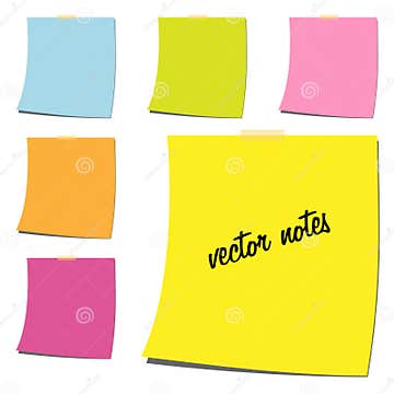 Note paper stock vector. Illustration of cartoon, collection - 18575056