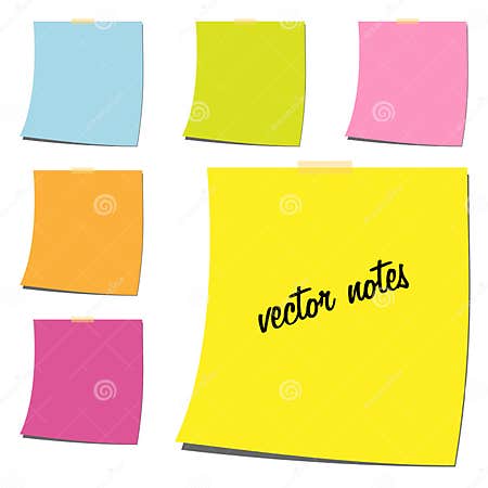 Note paper stock vector. Illustration of cartoon, collection - 18575056