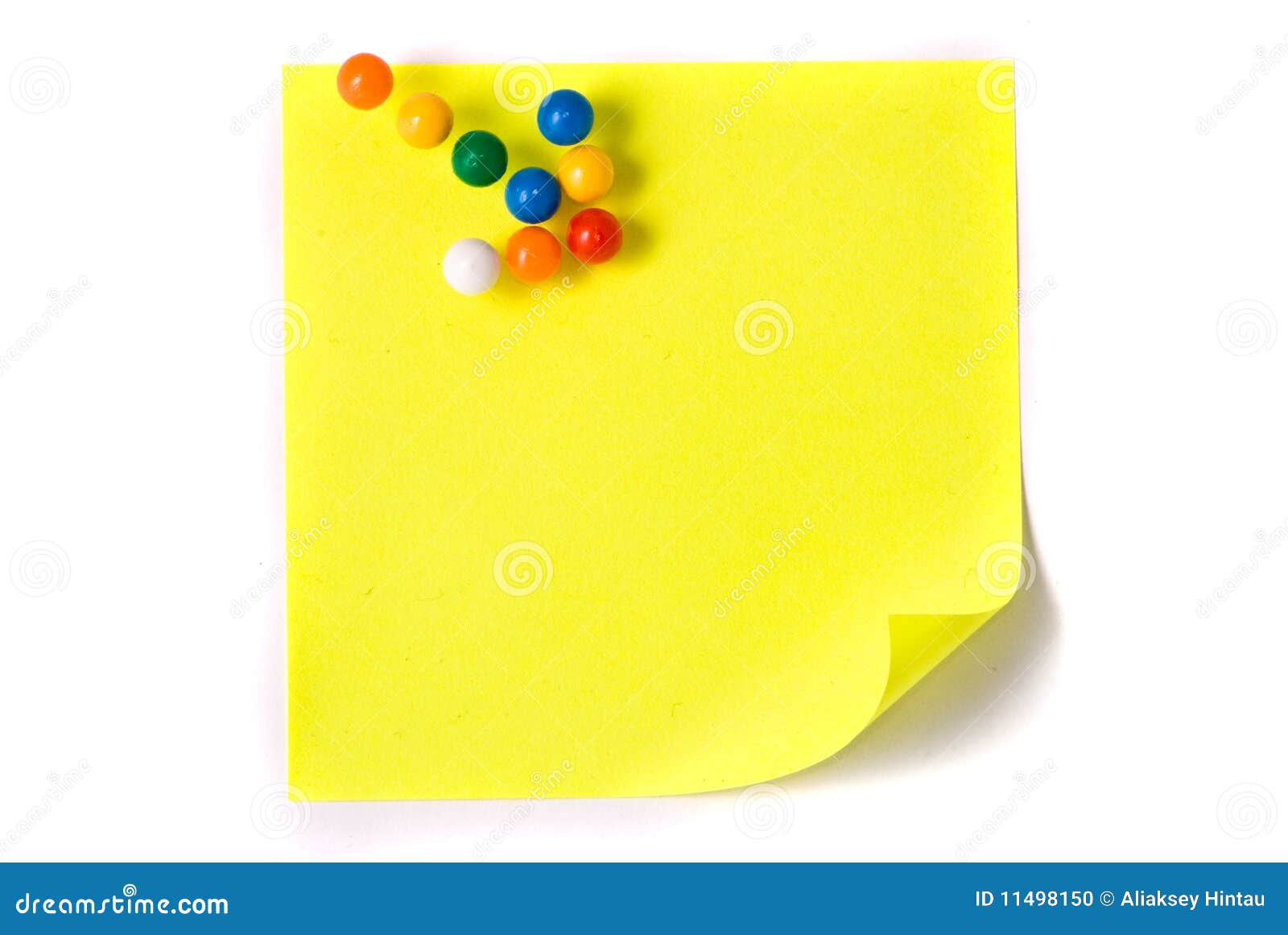 Note Paper with an Arrow from Pins. Stock Photo - Image of concepts ...