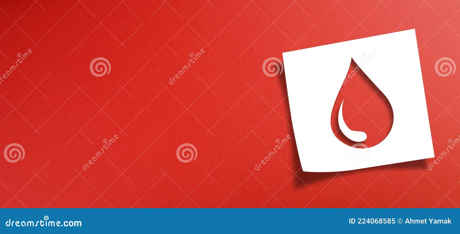 Note Paper with Blood Donation Concept on Red Background Stock Image ...