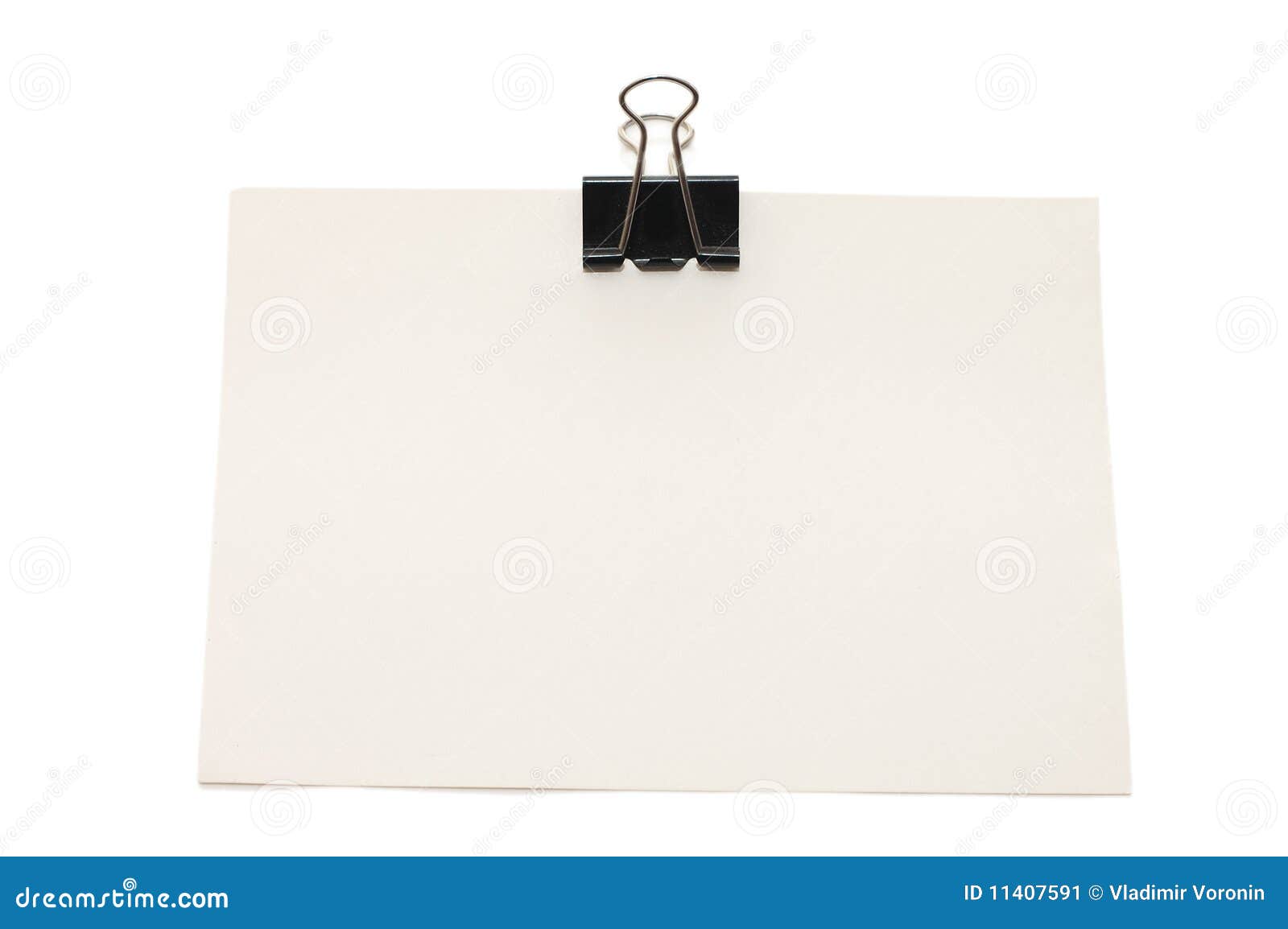 Note paper and clip stock image. Image of note, paper - 11407591