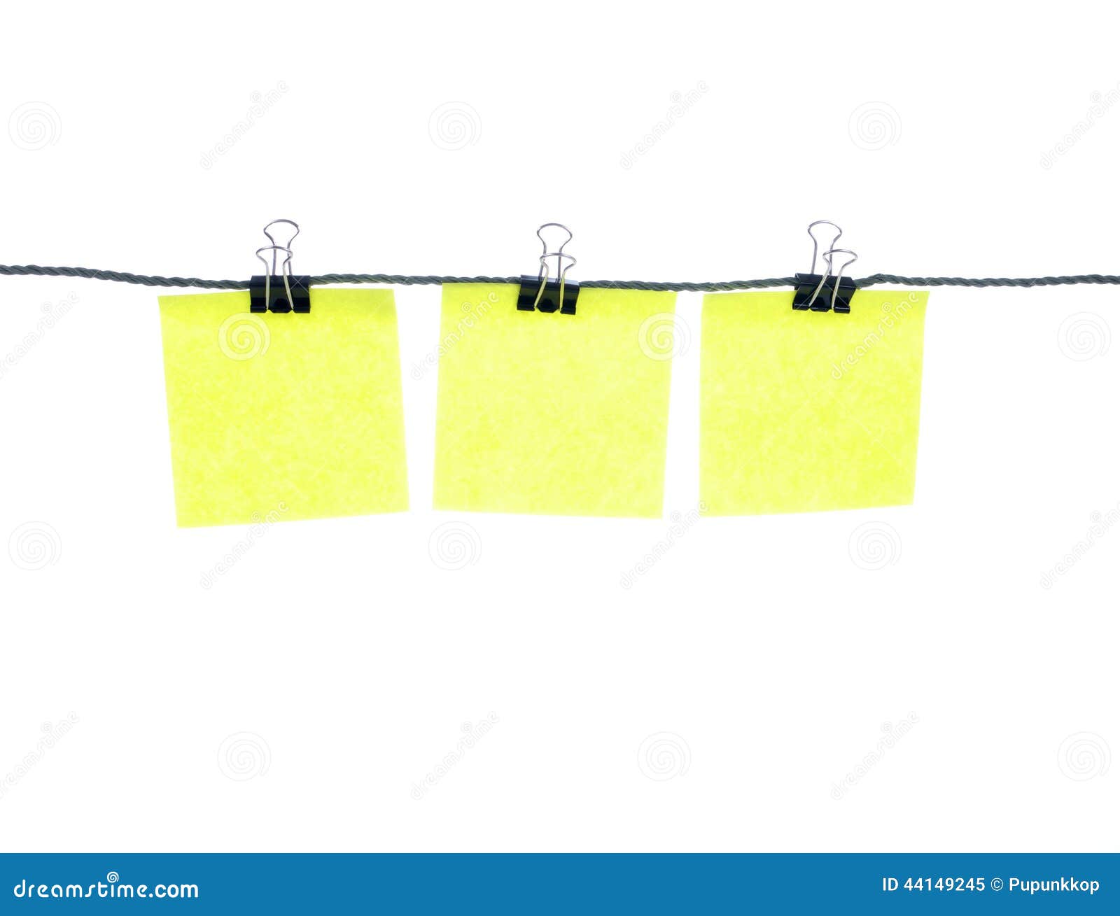Note paper and clip stock image. Image of background - 44149245