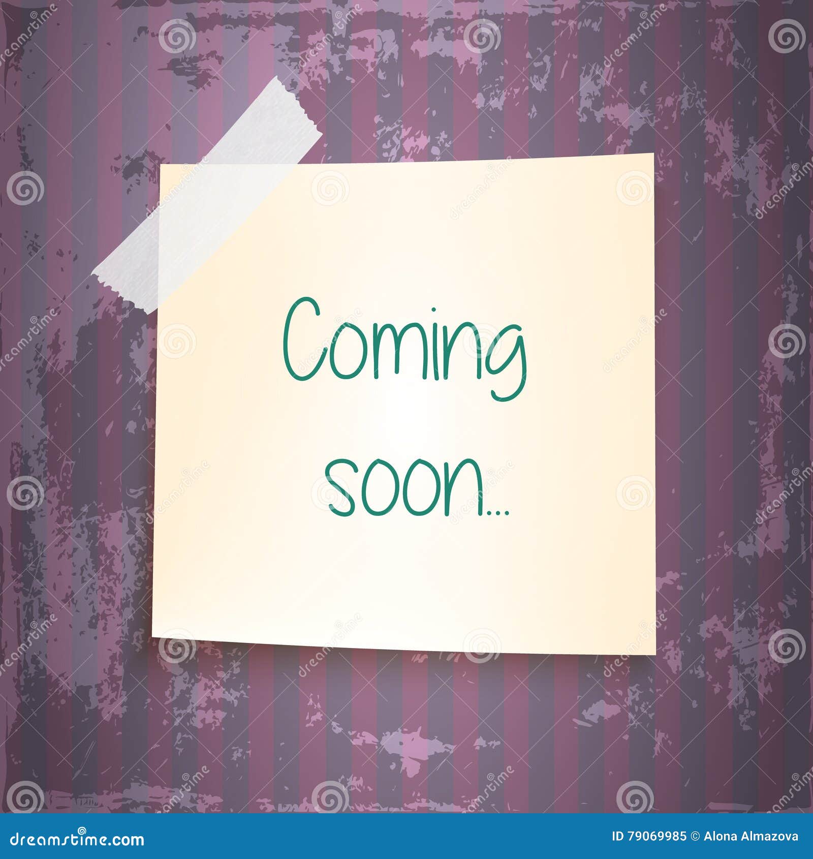 Note Paper on Color Background Stock Vector - Illustration of ...