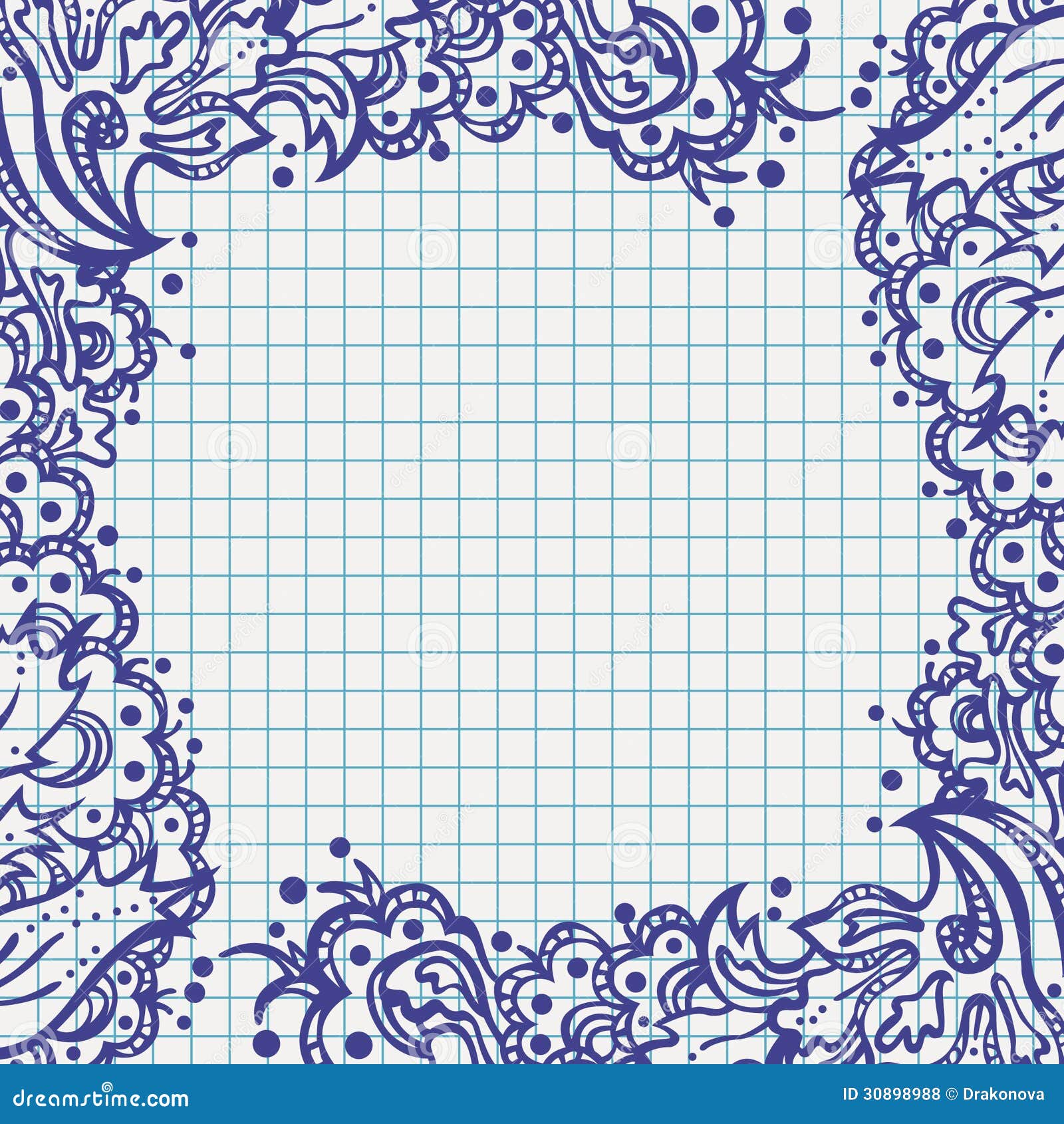 Note paper design stock vector. Illustration of copybook - 30898988